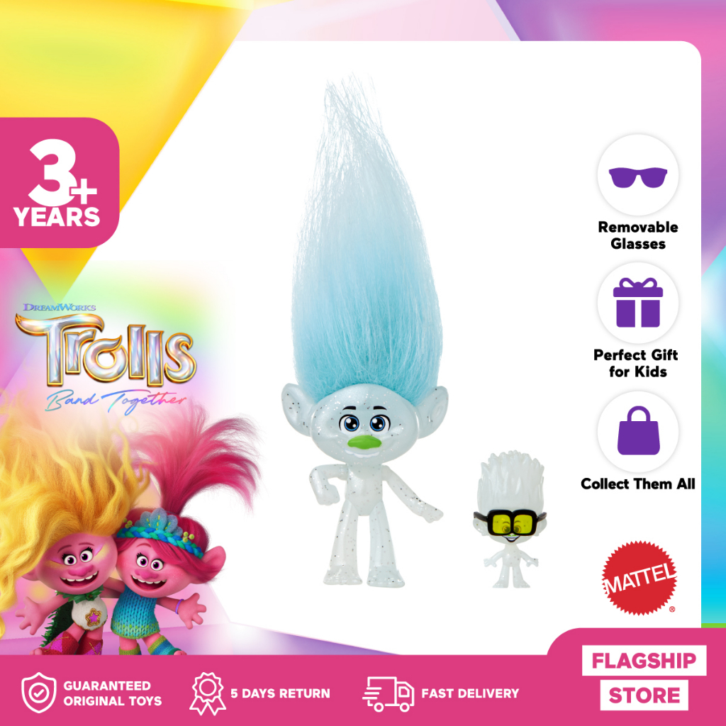 Jual Trolls Guy Diamond with Tiny Diamond Character - Mainan Action ...