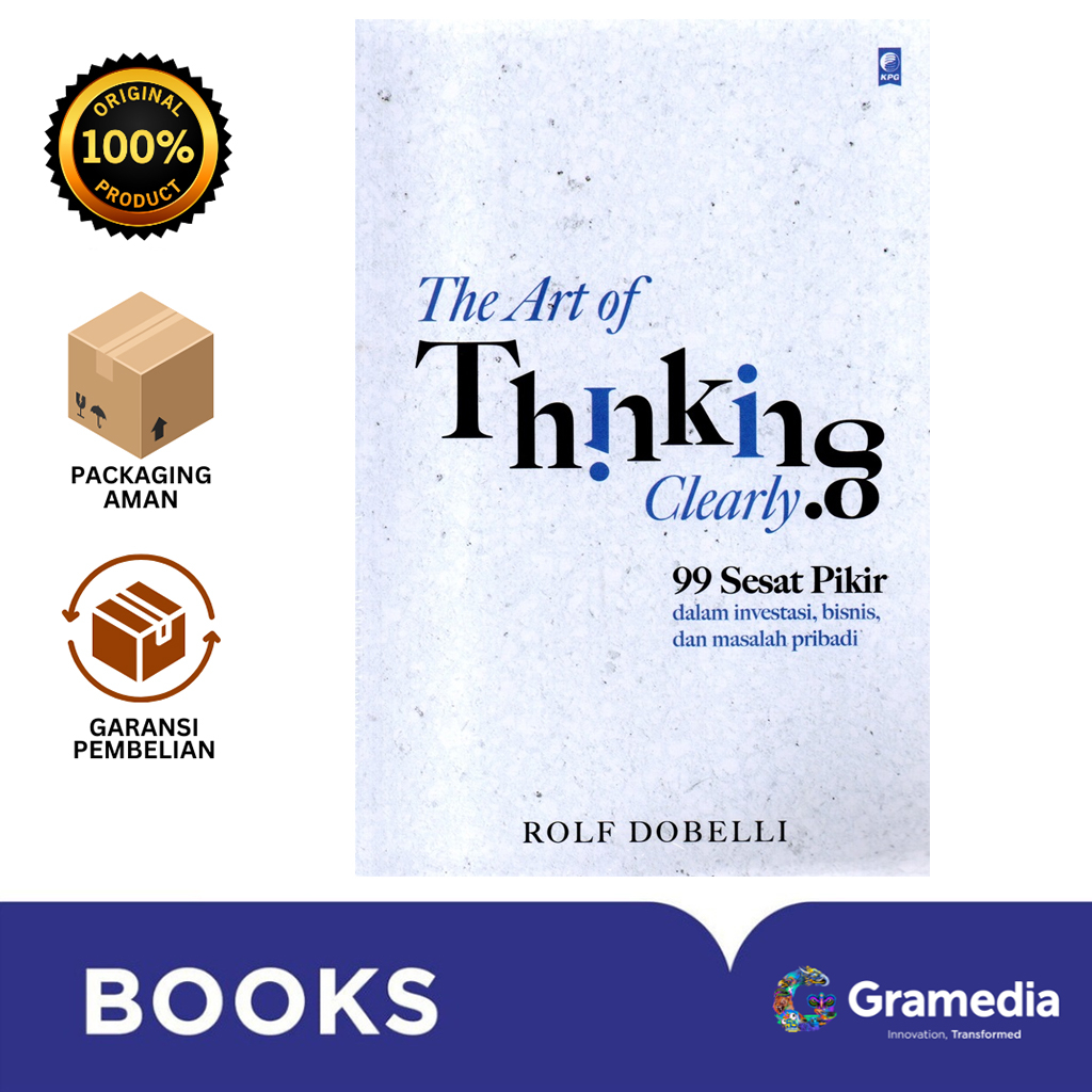 Jual Gramedia Bali - THE ART OF THINKING CLEARLY (2023) | Shopee Indonesia