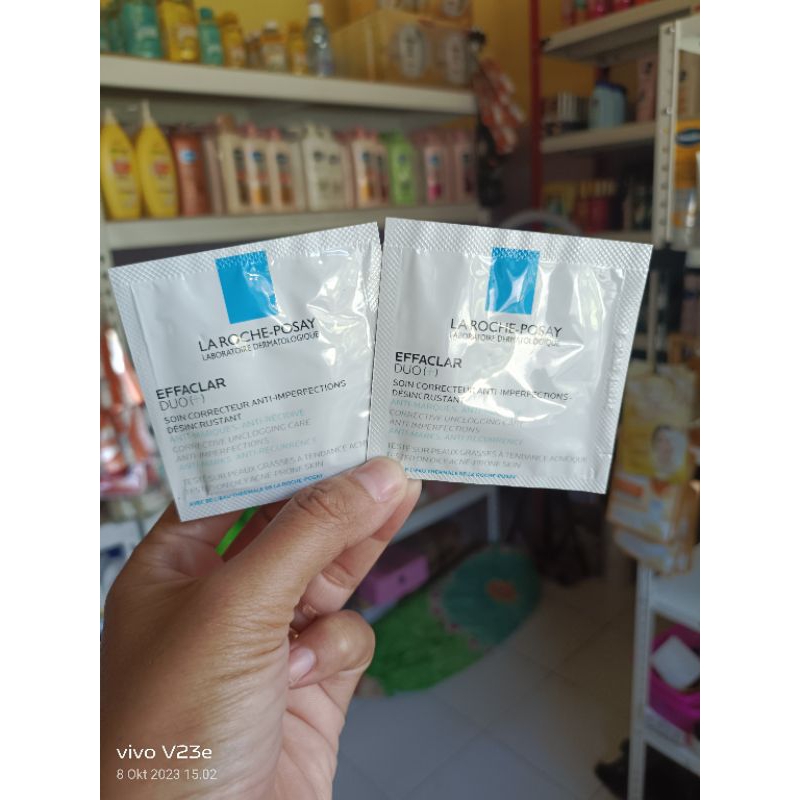 Jual ORIGINAL LA ROCHE POSAY EFFACLAR DUO+ 2ML SACHET | Shopee Indonesia