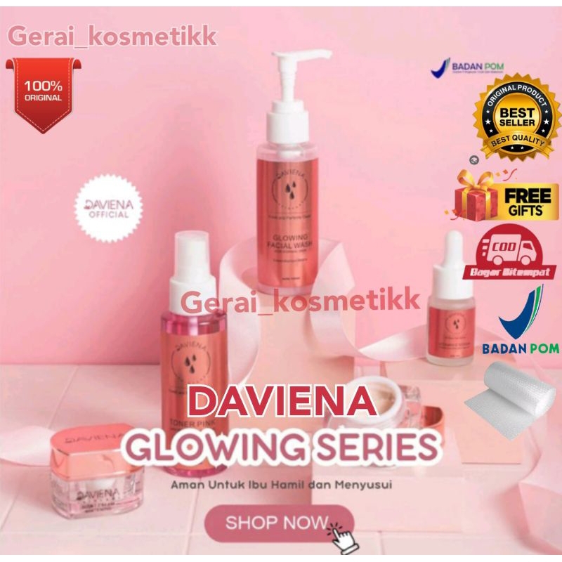 Jual FREE GIFT | PAKET DAVIENA GLOWING SERIES ORIGINAL | Shopee Indonesia
