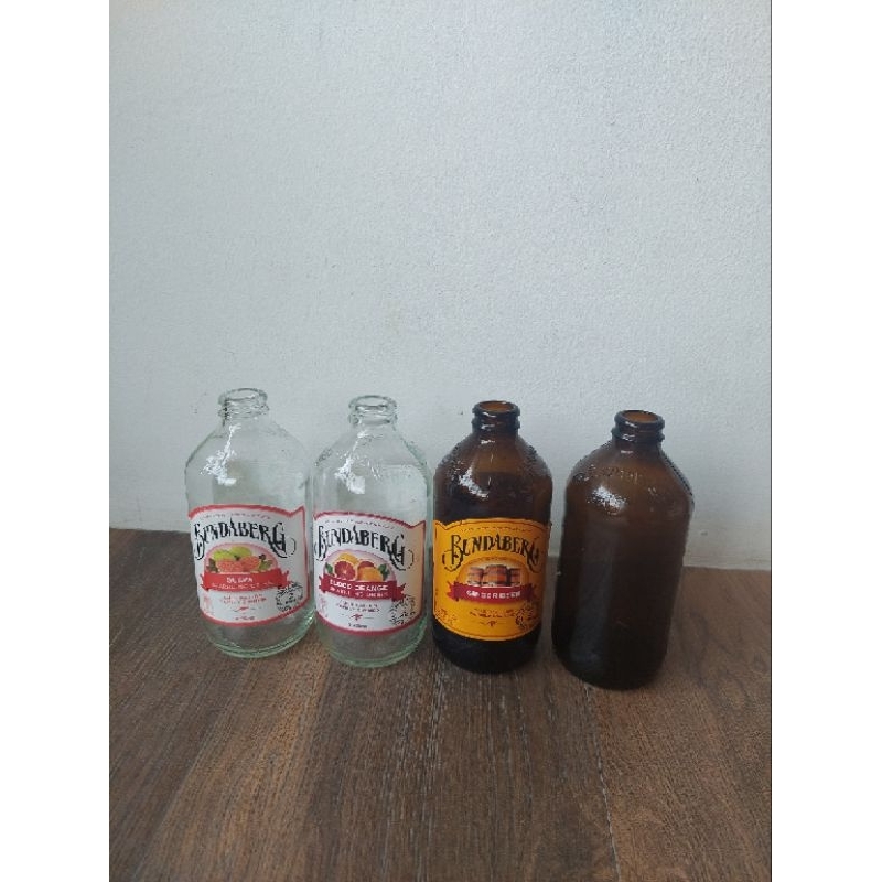 Jual BOTOL KACA AMBER BEKAS MINUMAN BUNDABERG BOTOL KACA AMBER PAJANGAN ...