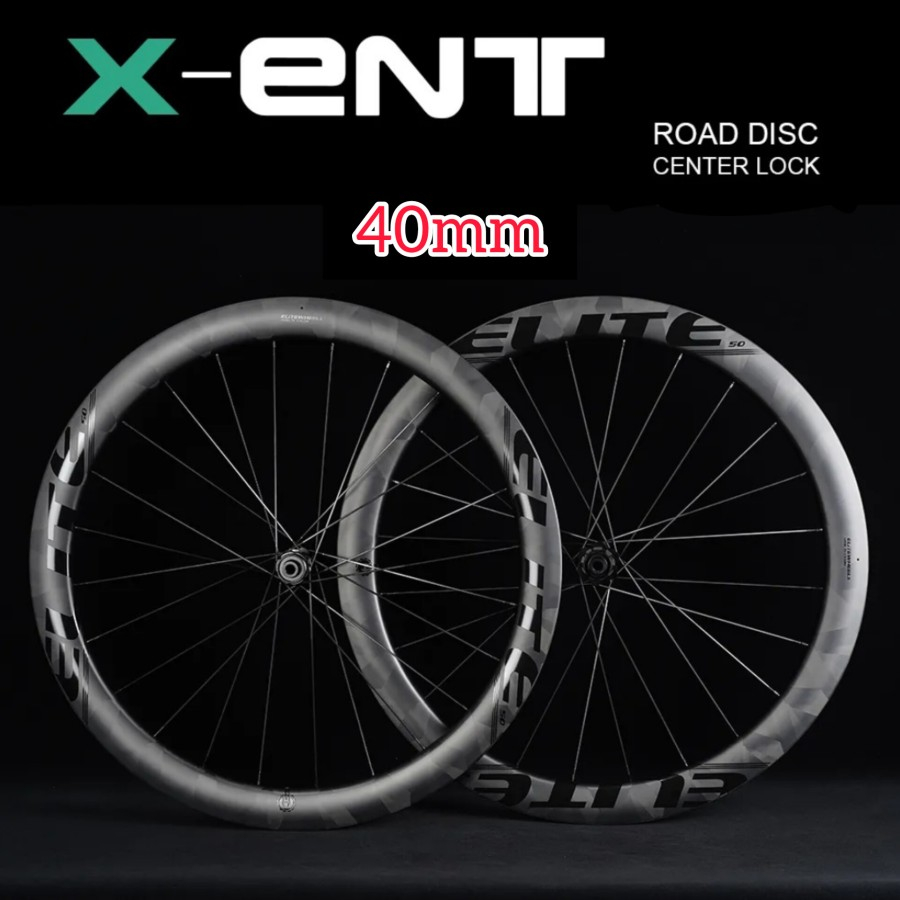 Jual Elitewheels X-Wave Carbon Wheelset 700c 40mm Disc CenterLock Elite ...