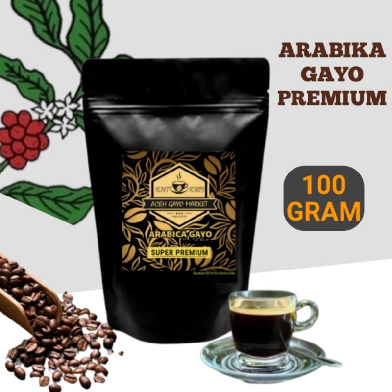 Jual KOPI BUBUK ARABIKA ACEH GAYO SUPER PREMIUM 100gram ARABICA COFFEE ...