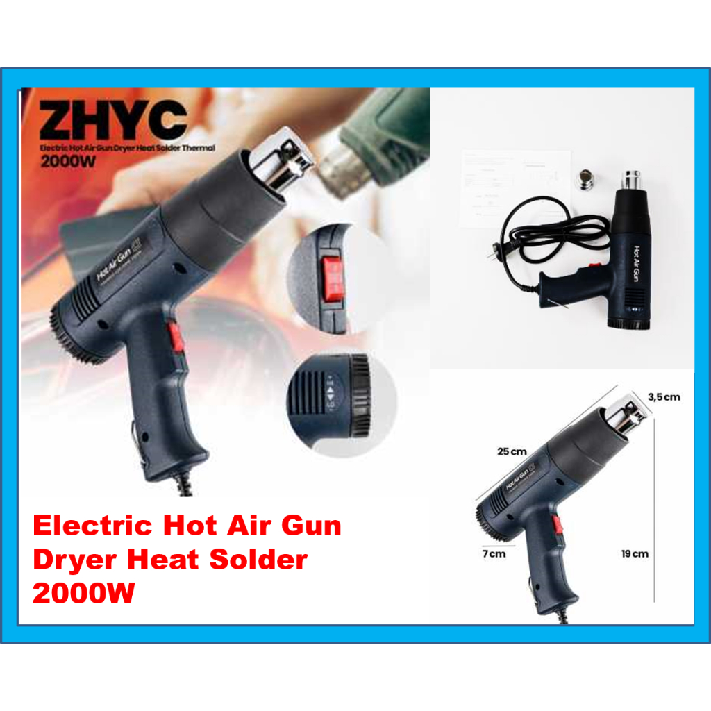 Jual PEMANAS PLASTIK Electric Hot Air Gun Dryer Heat Solder Thermal ...