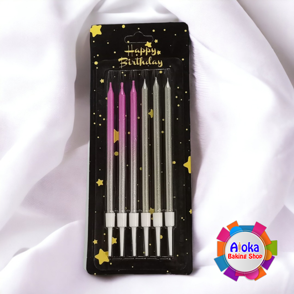 Jual Lilin Spiral Panjang 4 Warna / Lilin Kue Ulang Tahun / Lilin Ulir ...