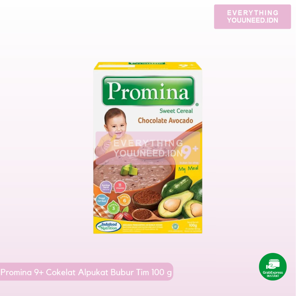 Jual Promina 9+ Cokelat Alpukat Bubur Tim 100 g | Shopee Indonesia