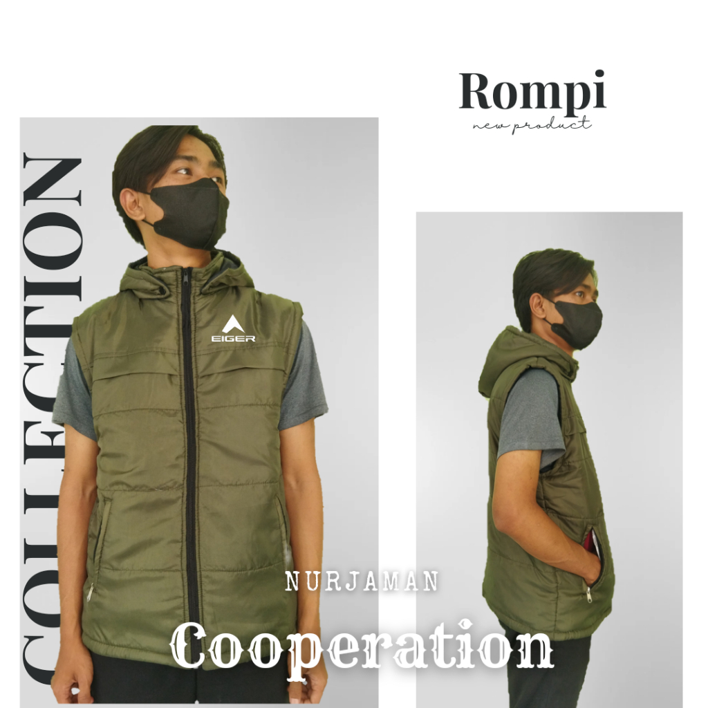 Jual Rompi parasut pria / Rompi Lapangan Outdoor tebal ukuran jumbo ...