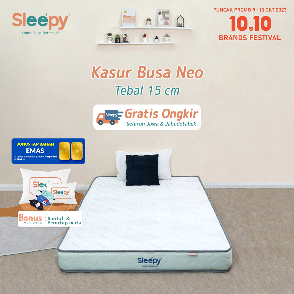 Jual Sleepy Kasur Busa Neo 15 cm - Kasur Busa Minimalis | Shopee Indonesia