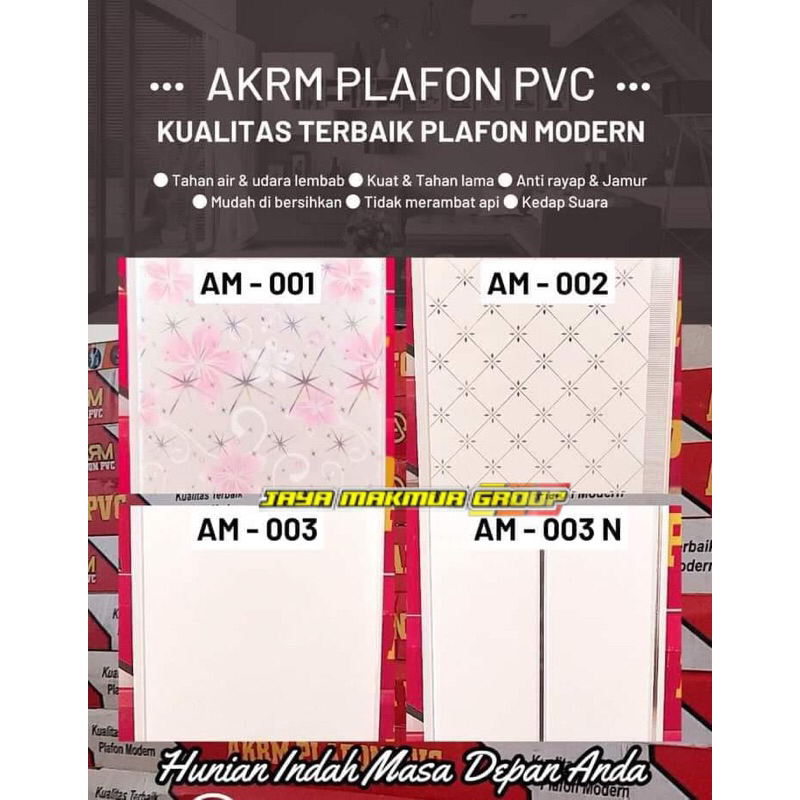 Jual plavon pvc 6 mtr po 15 lembar 8 mm | Shopee Indonesia
