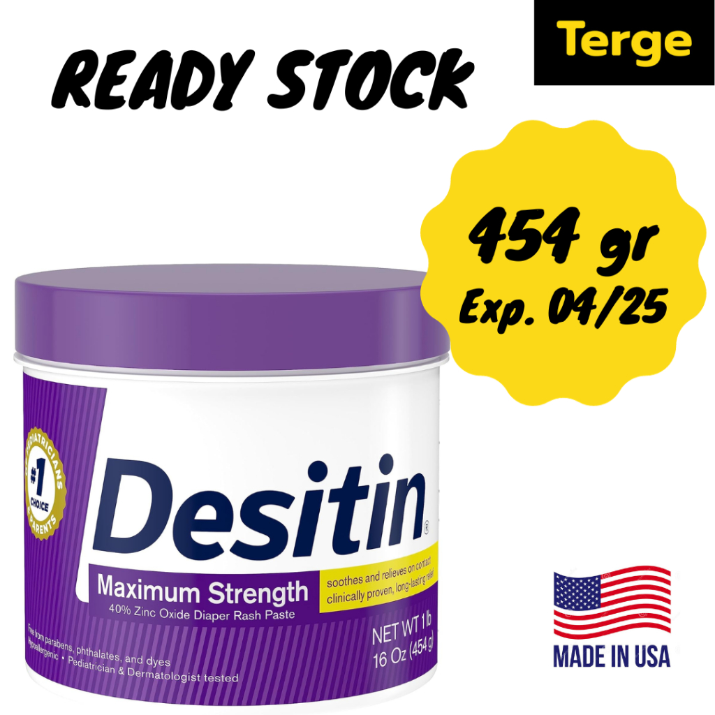 Jual Desitin Diaper Rash Cream Daily Defense Paste Maximum Strength ...