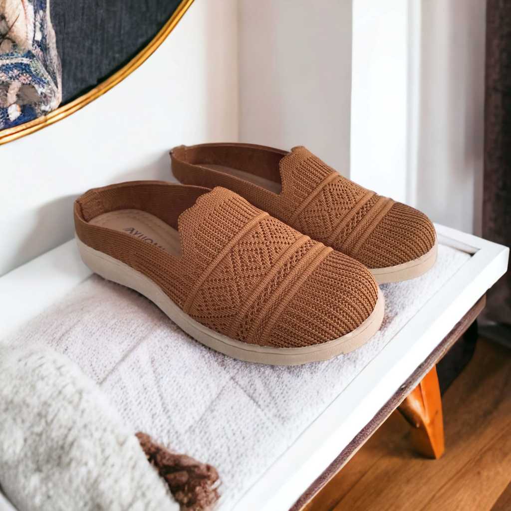 Jual Sepatu Rajut Wanita Ellzie / Slip On Rajut / Flatshoes Rajut ...