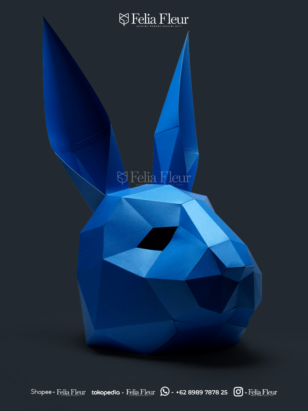 Jual Japanese Papercraft Topeng Kelinci Rabbit Premium 3D Unik Hiasan ...