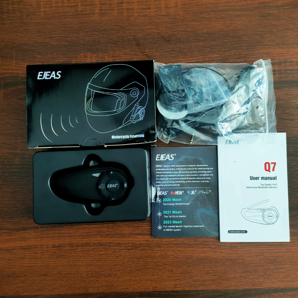 Jual EJEAS Q7 Intercom Helm 7 Rider Bluetooth Headset Helmet Alt V4 V6 ...