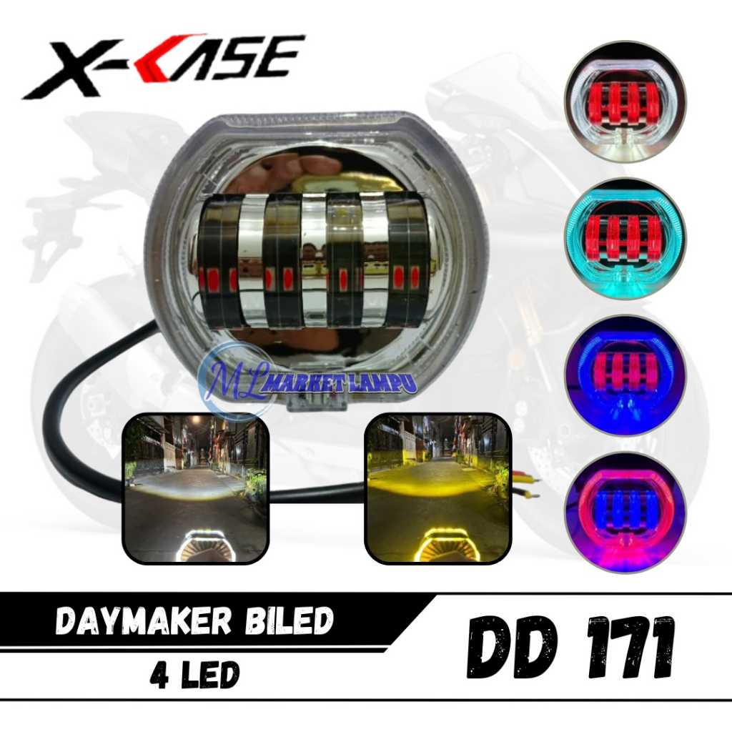 Jual Lampu Tembak Daymeker Biled dmaker biled projie 4 mata Led 8D ...