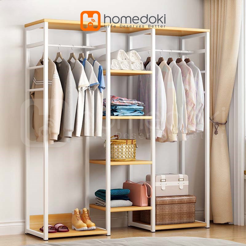 Jual Homedoki Rak Baju Gantung / Stand Hanger / Rak Baju / Rak Pakaian ...