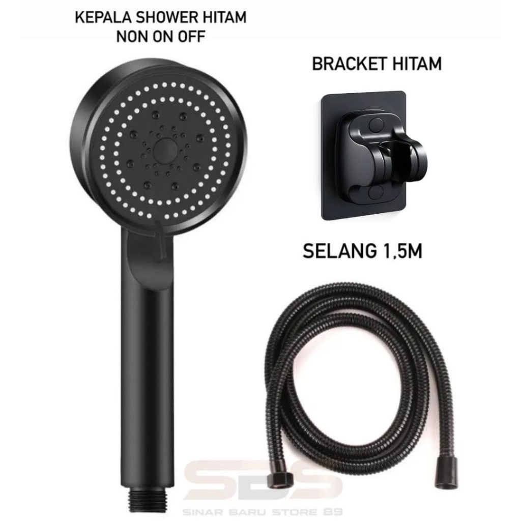 Jual Keran Bathub Kran Mixer Shower Kamar Mandi Hitam Dan Silver ...