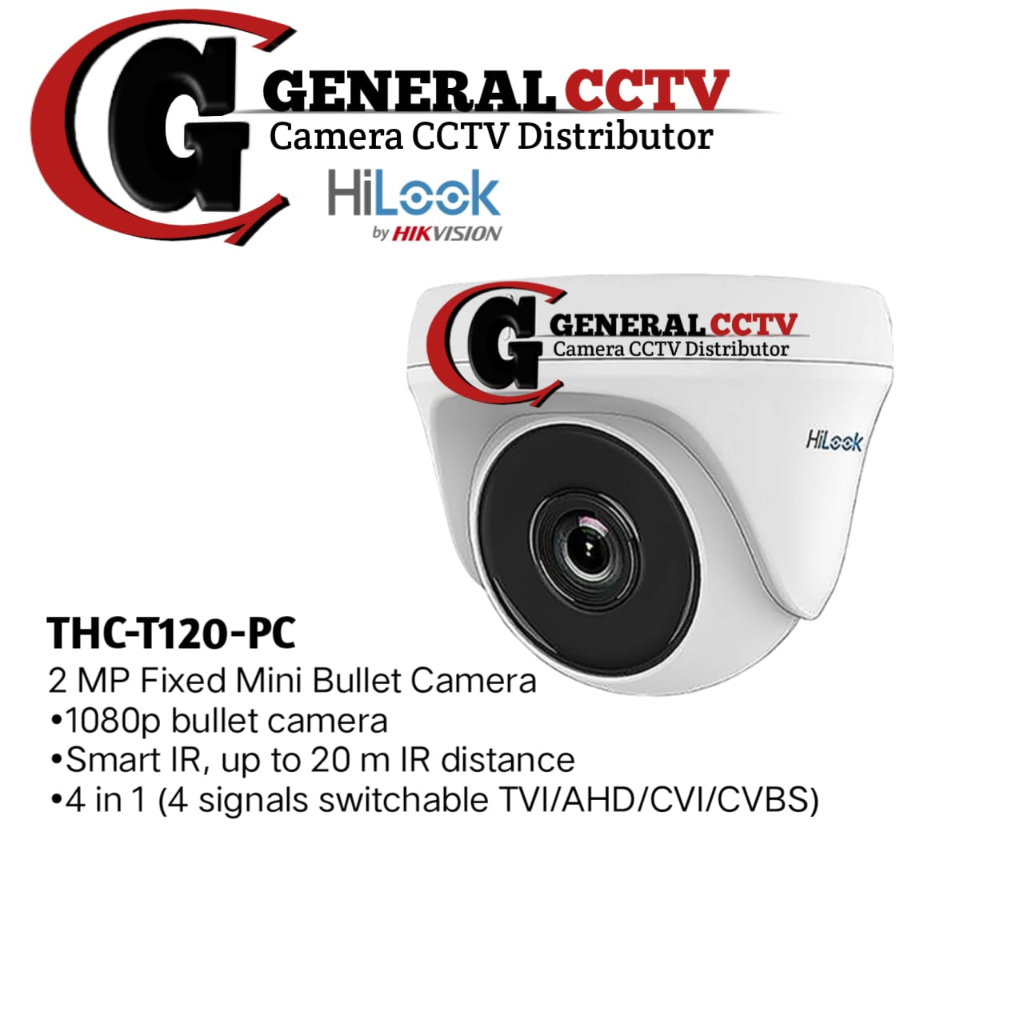 Jual Hilook THC-T120-PC Camera Indoor 2 MP Turbo HD 1080P Full HD ...