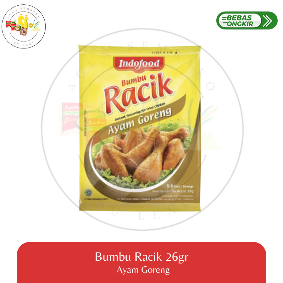 Jual Bumbu Racik Indofood Nasi Goreng, Ayam Goreng dan Tempe Goreng ...