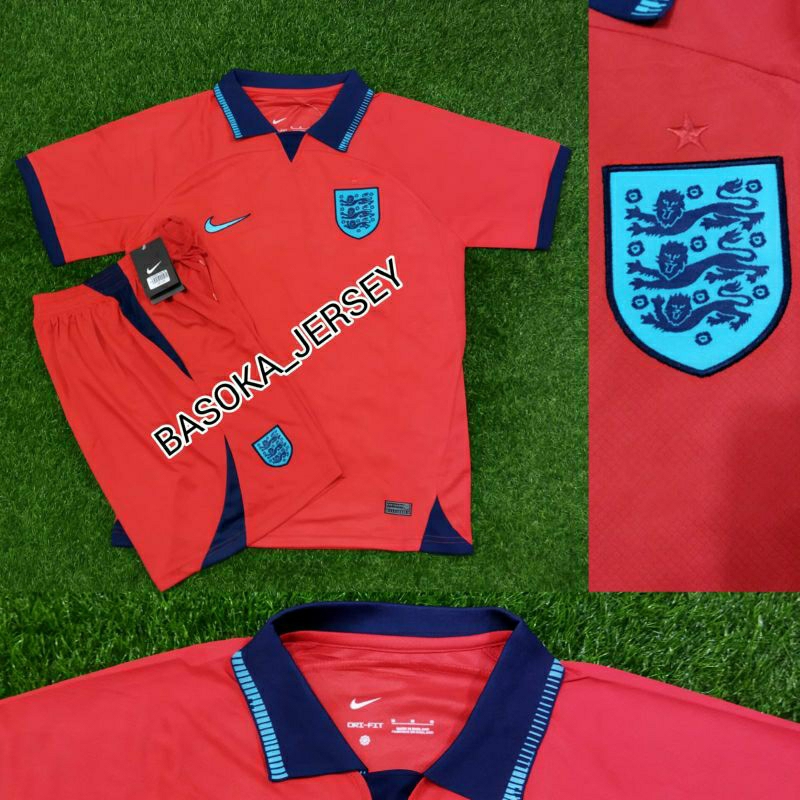 Jual (DEWASA) 1 SET JERSEY BOLA ENGLAND AWAY WORLDCUP 2022 2023 SOCCER ...
