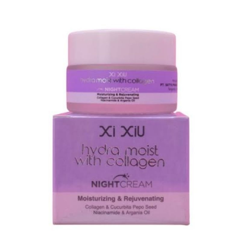 Jual Xi Xiy Hydra Moist With Collagen Night Cream 15gr | Shopee Indonesia