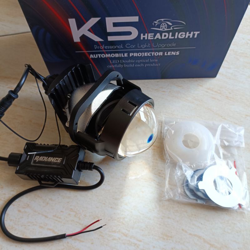 Jual Headlamp Biled Projector Projie K5 seri V3 pro 55/65W | Shopee ...