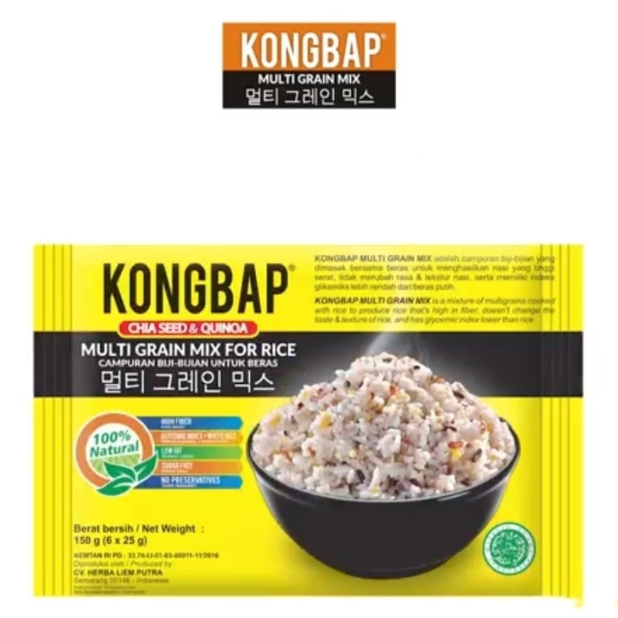 Jual Kongbap Chia Seed Quinoa Healthy Rice High Fiber | Shopee Indonesia