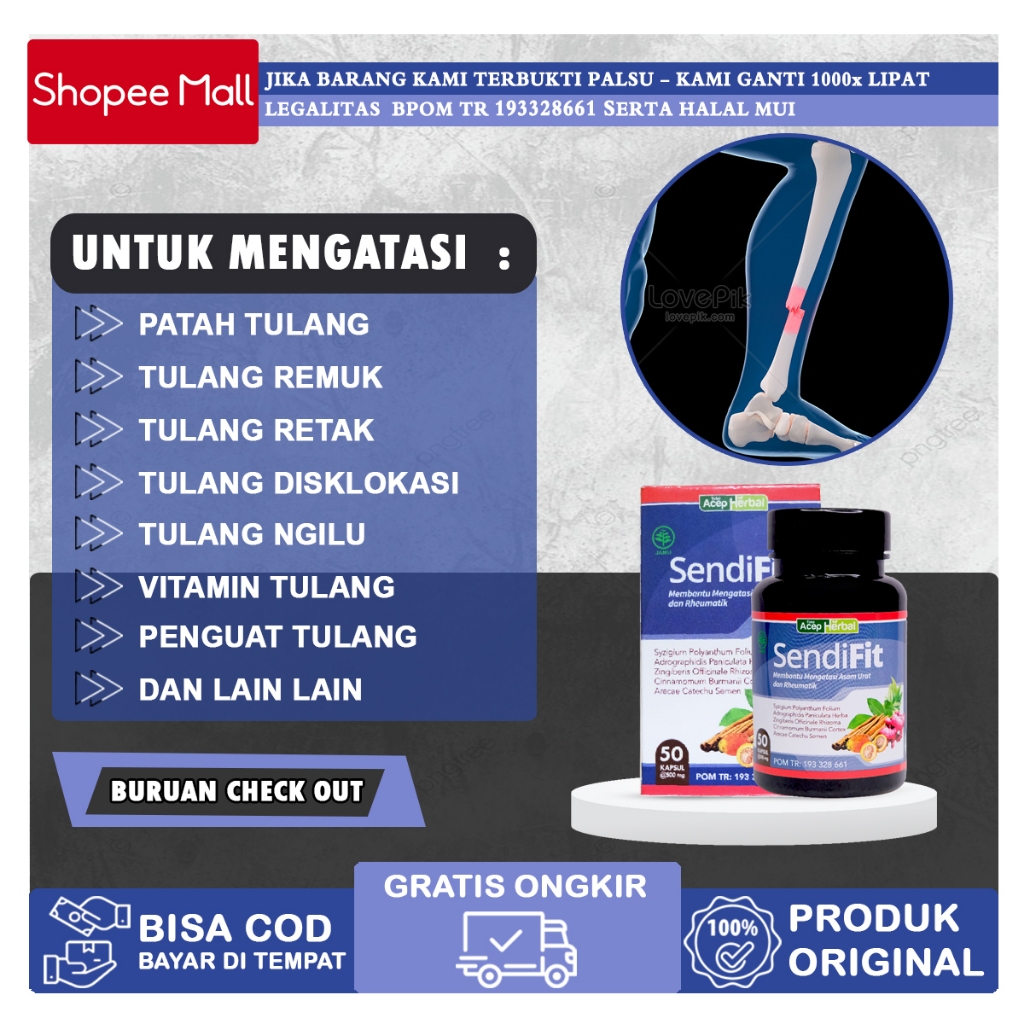 Jual Obat Patah Tulang Dan Retak Remuk Akibat Jatuh Terkilir Cedera ...