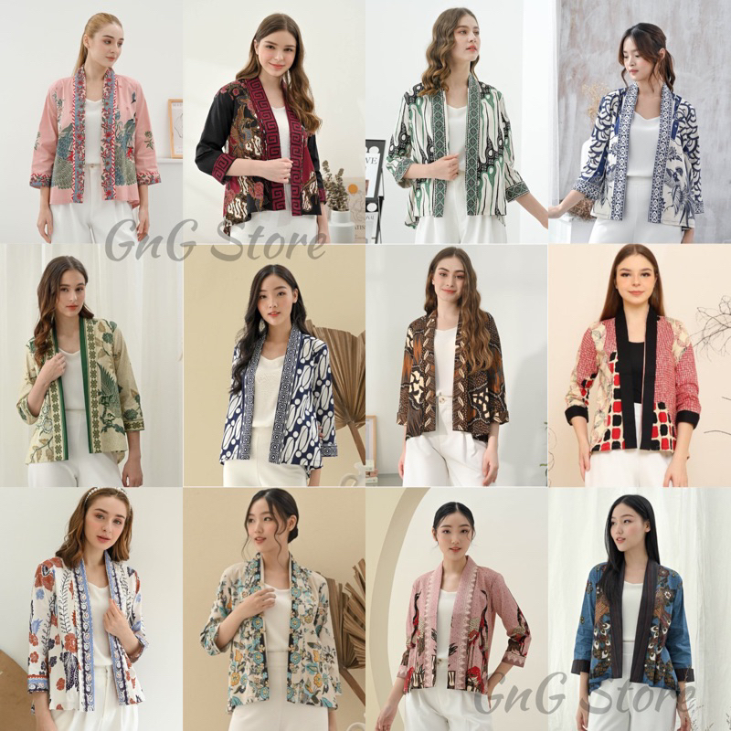 Jual Outer Batik Wanita Modern 241/281 Series / Luaran Batik / Rompi ...