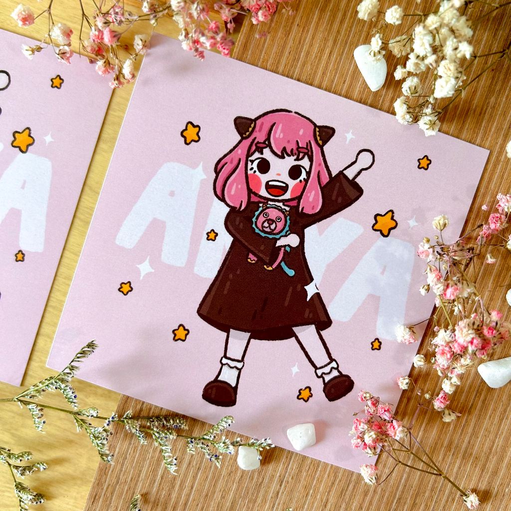 Jual Anya - Art Prints | SPY x Family Anime Print / Postcard ...