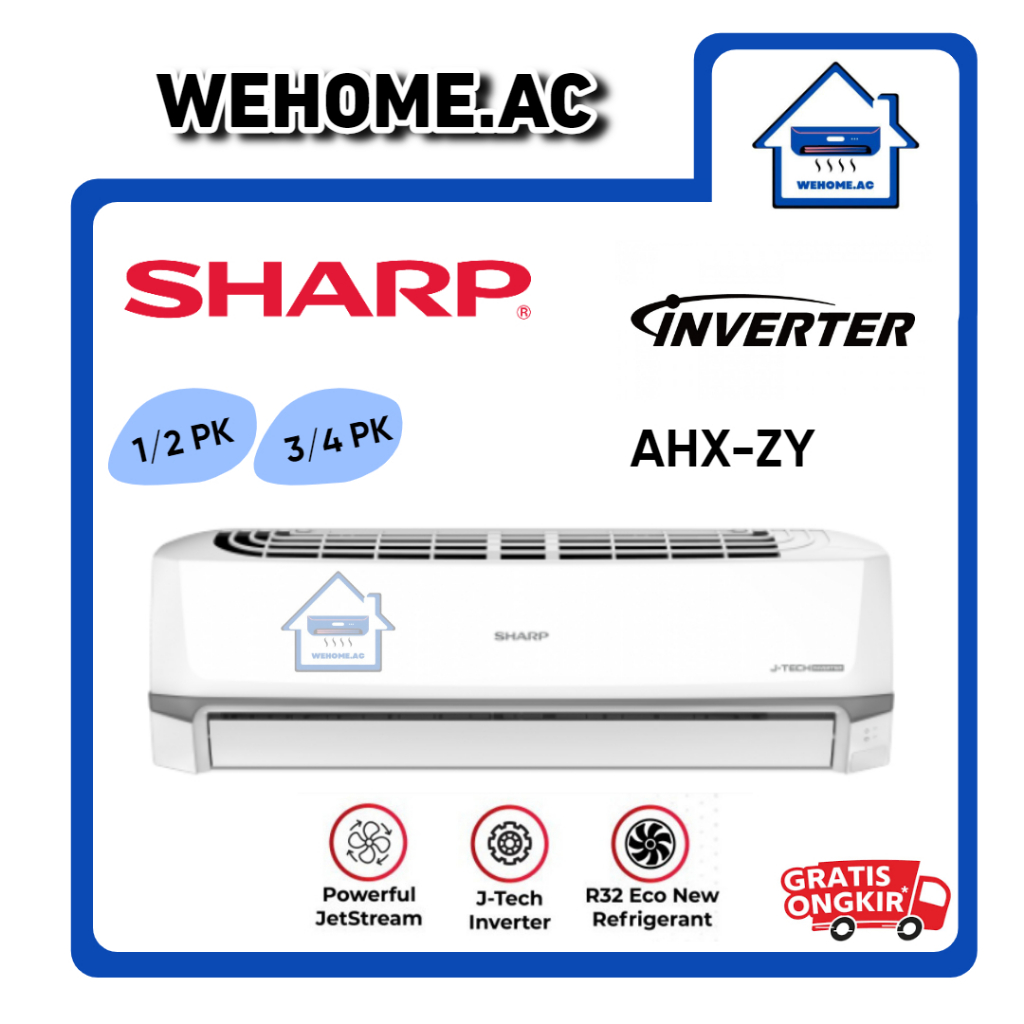 Jual AC Sharp 1/2 PK - 1 PK AHX6ZY/BEY / AHX10ZY/BEY AC Sharp Inverter ...