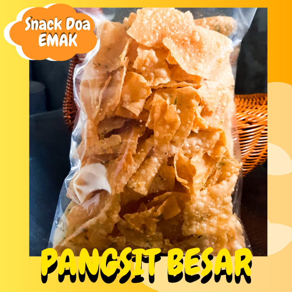 Jual KERIPIK PANGSIT / PANGSIT BESAR / PANGSIT KILOAN (SNACK DOA EMAK ...
