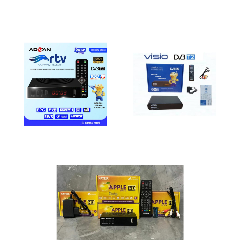Jual Set Top Box / STB Tv Digital Advan, Matrix, Nextron, Visio ...