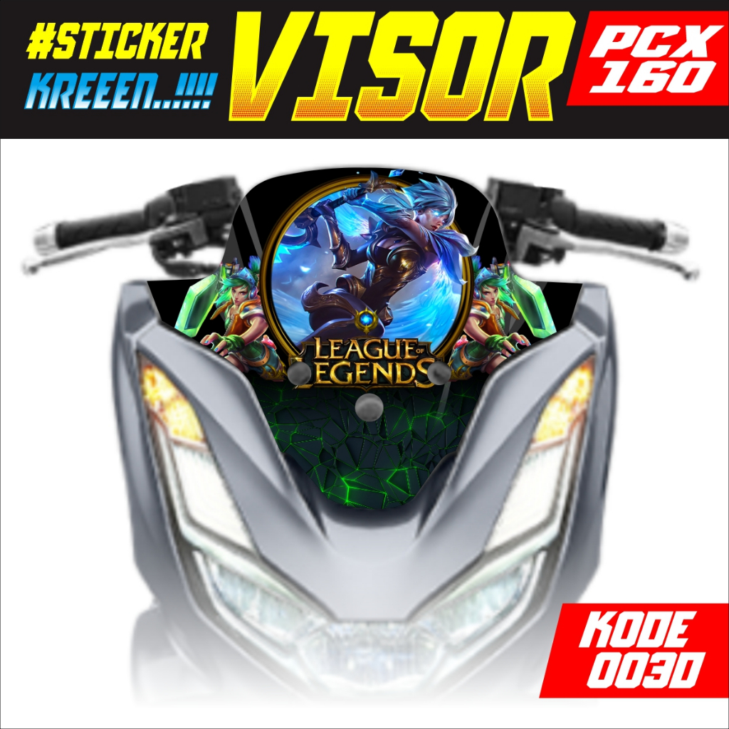 Jual Stiker Visor Variasi Honda Pcx 160 Windshield Pcx 160 | Shopee ...
