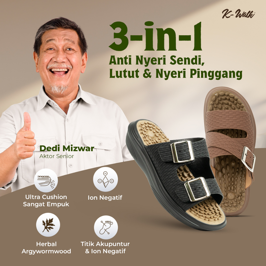 Jual Sandal K-Walk Strap Weave Sendal Terapi Kesehatan Sandal Refleksi ...