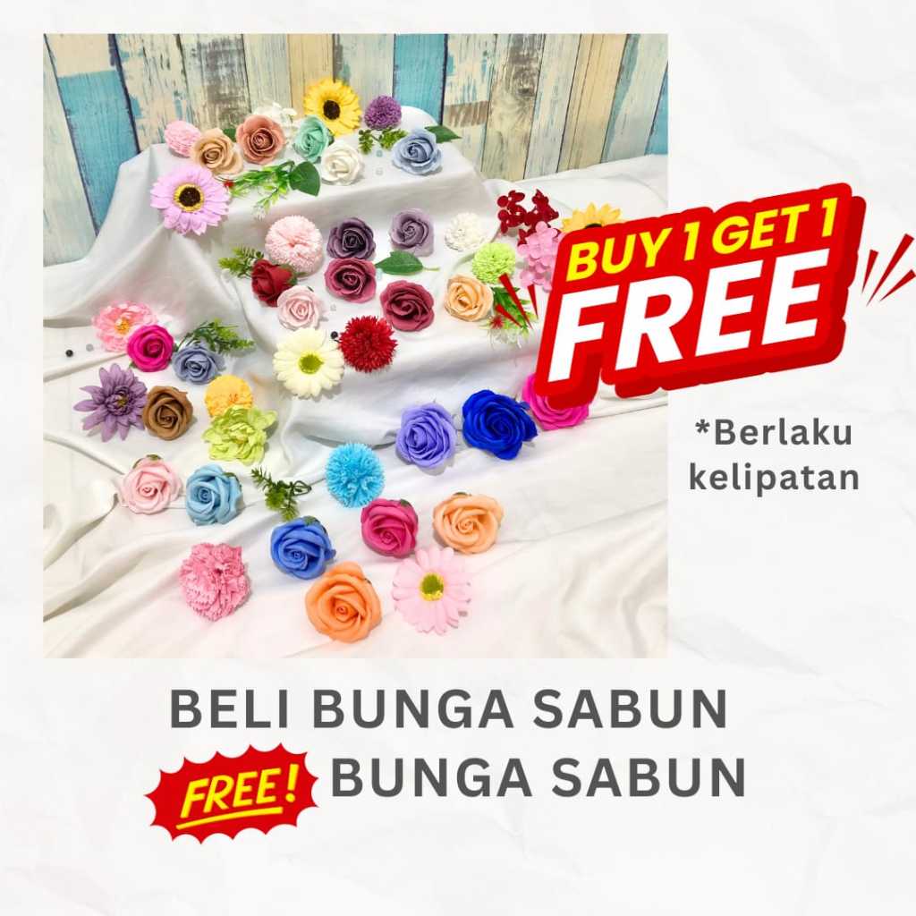 Jual MAKE.BELIEVE B1G1 Bunga Sabun Soap Flower Buket Dekorasi Topper ...