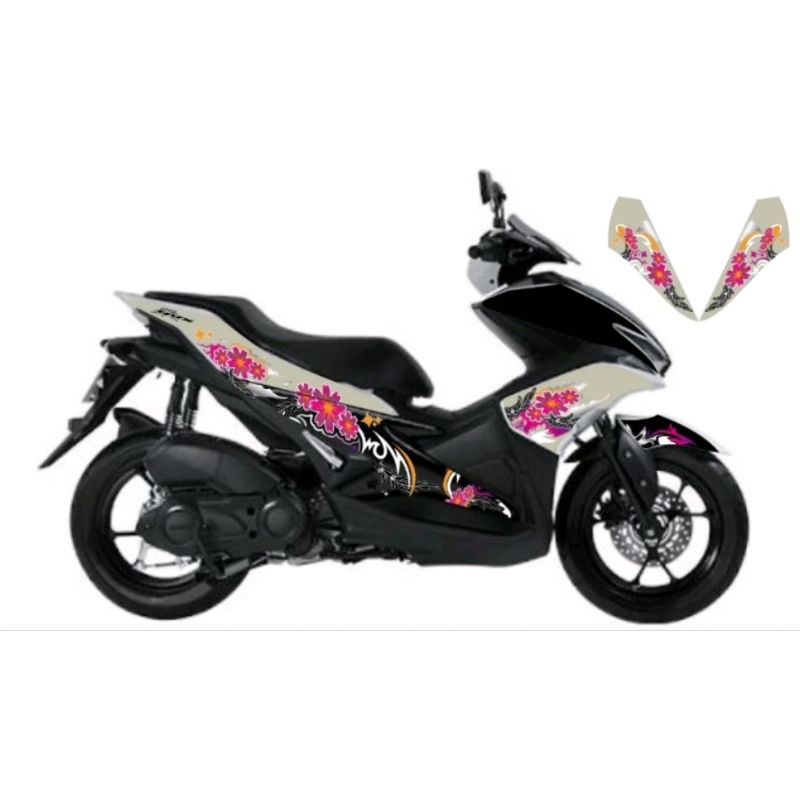 Jual STRIPPING COSTUM YAMAHA AEROX OLD MOTIF BABY FLOW PINK TRANSPARAN ...