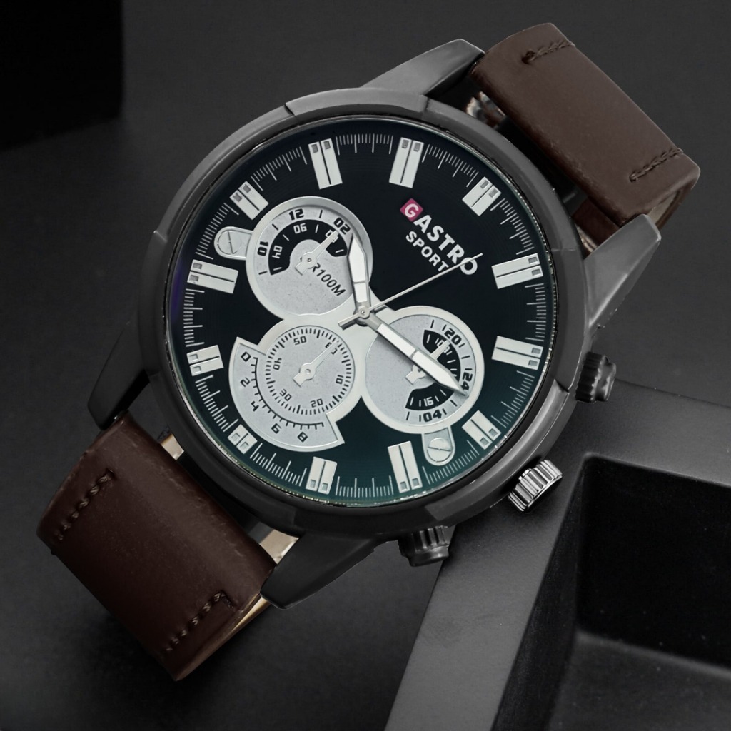Jual Jam Tangan Pria Gastro 11029 Original Analog Leather Water ...