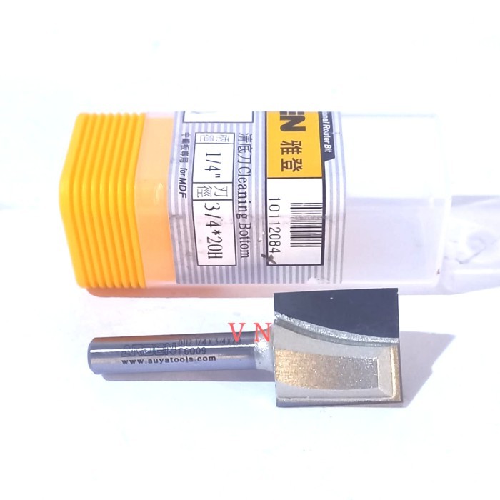 Jual Mata Router/Profil 19mm x 20mm As 1/4 Cleaning Bottom Bits Merk ...