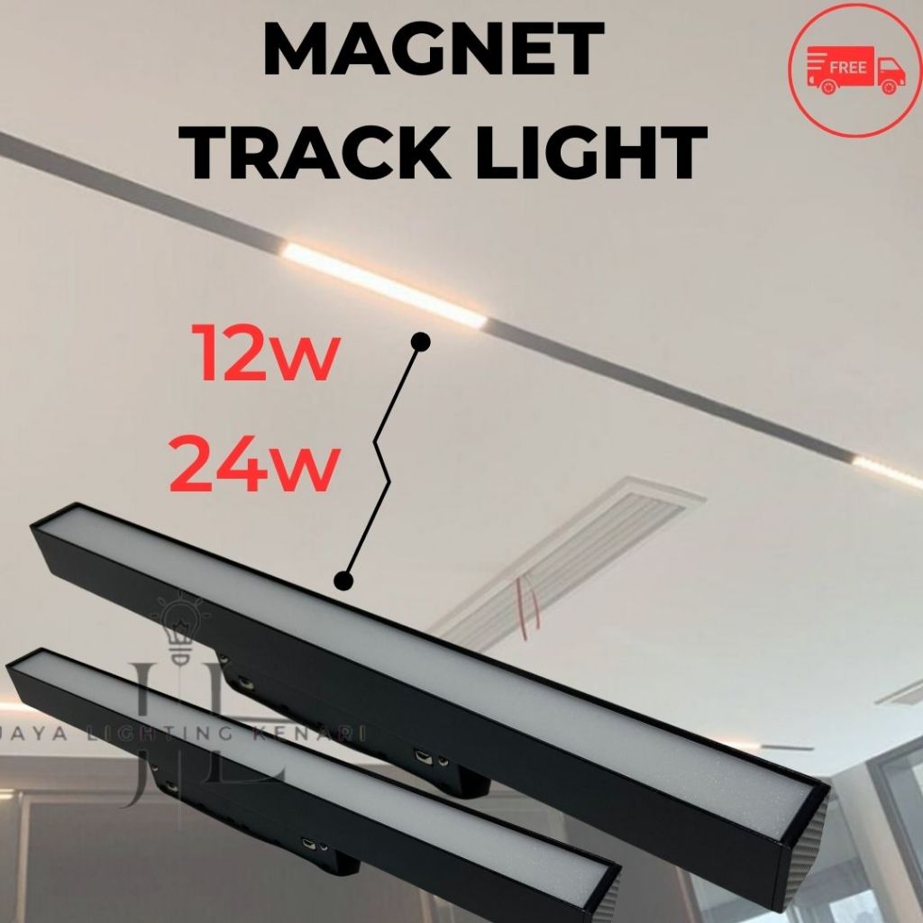 Jual Type A Lampu Magnetic Track Lighting Linear LED / Track Light Magnet Led | Shopee Indonesia