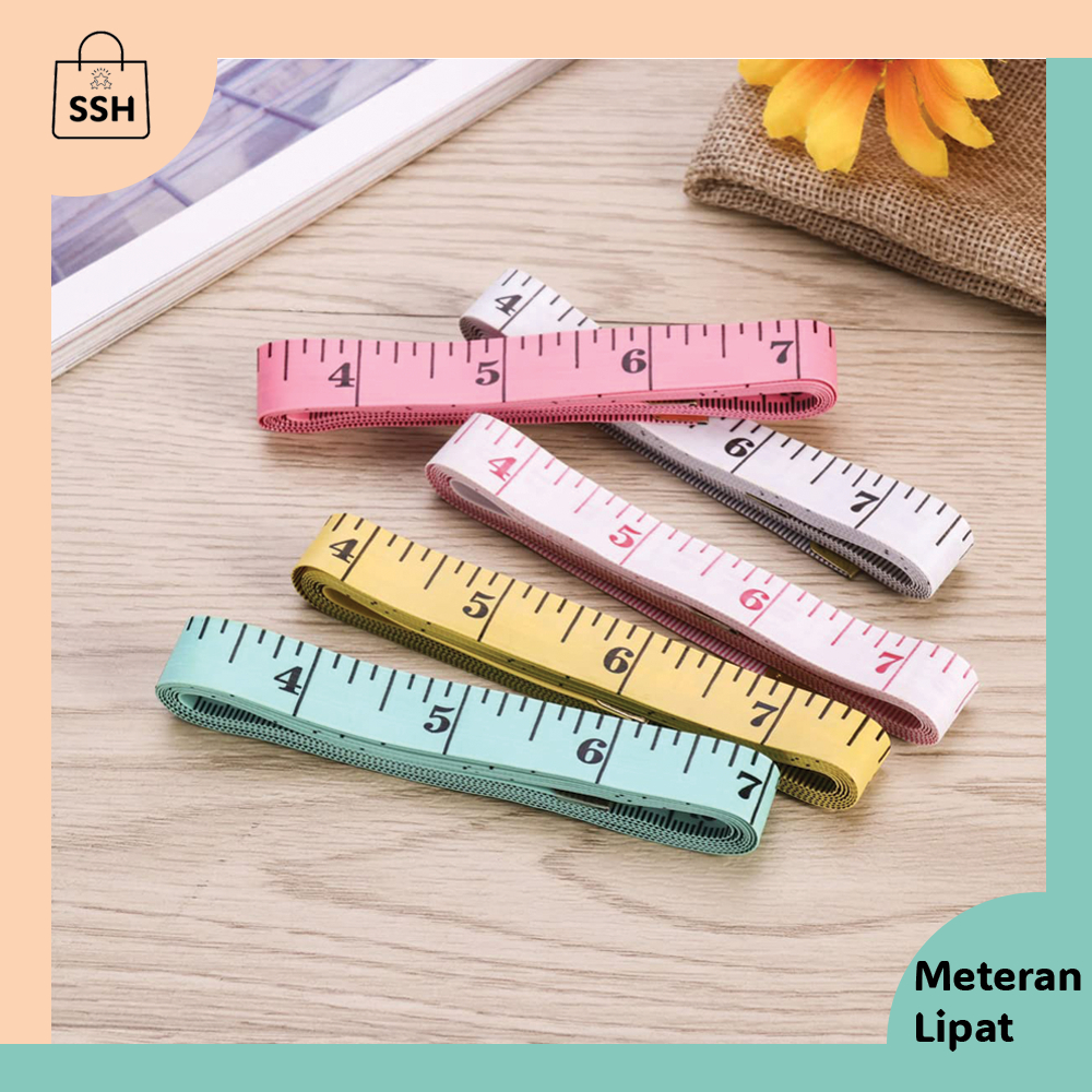 Jual Meteran Baju Lipat Alat Ukur Jahit Meteran Kain Baju Badan Mini ...