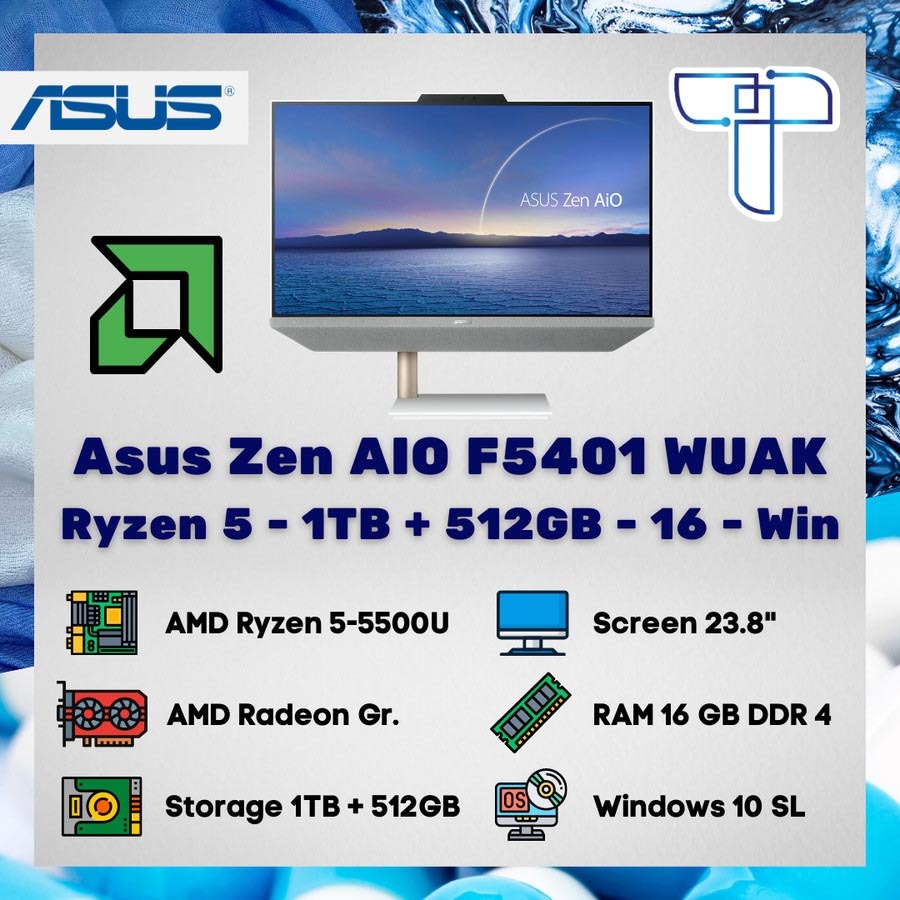 Jual All in One Asus Zen AIO F5401 WUAK F5401WUAK - R5 - 1TB + 512GB ...