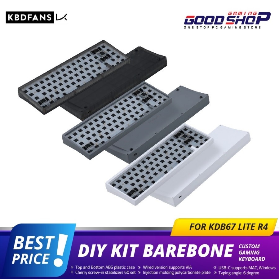 Jual KBDFANS KBD67 Lite R4 - Mechanical Keyboard DIY Kit | Shopee Indonesia
