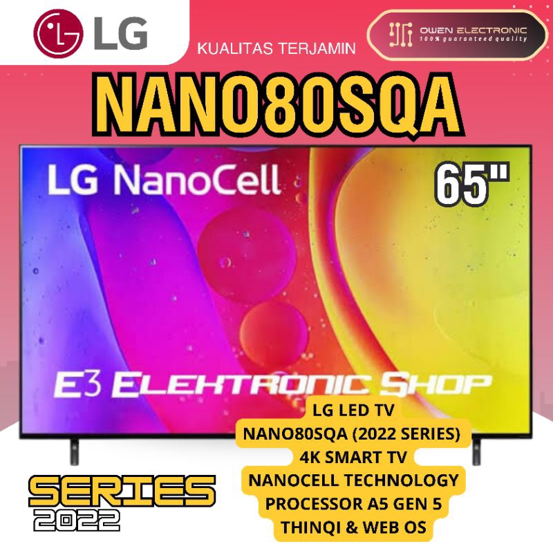 Jual Lg 4k Smart tv 65nano80 / 65nano80SQA nanocell 65inch | Shopee Indonesia