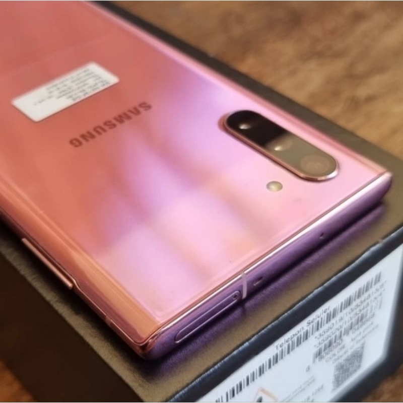 Jual Samsung Note10 Aura Pink SEIN Galaxy Note 10 Pink Lengkap | Shopee ...