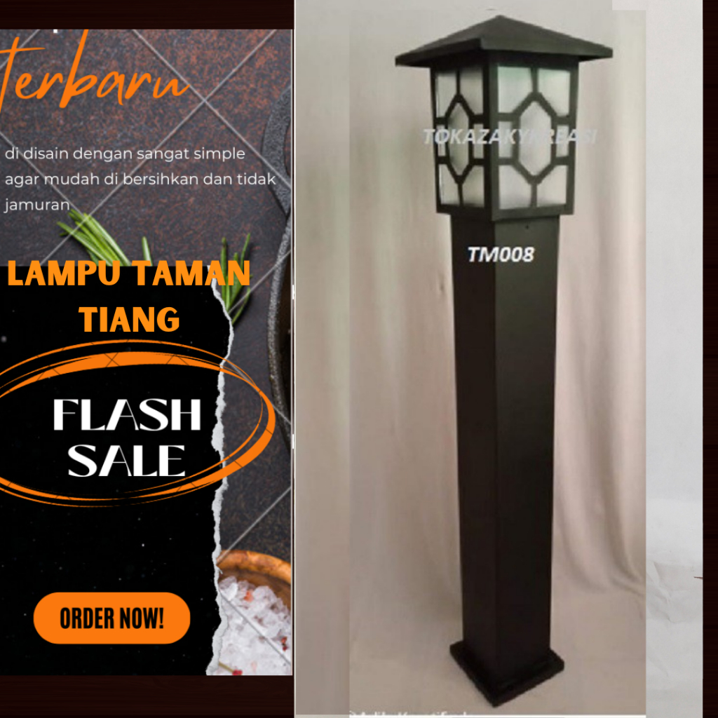 Jual LAMPU HIAS TAMAN TIANG OUTDOOR TAHAN KARAT TINGGI 85 CM ...