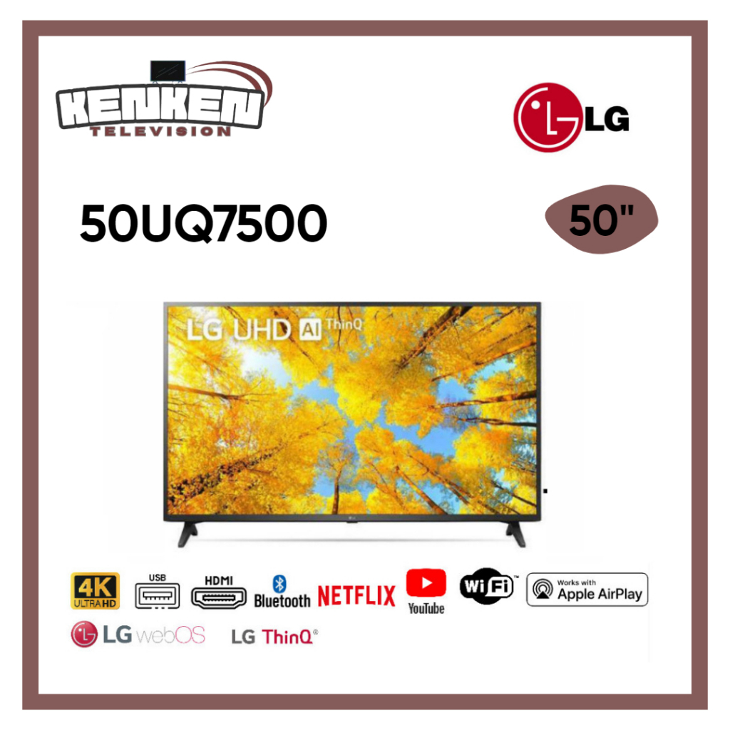 Jual TV LED LG 50UQ7500 LED LG 50 Inch Smart TV UHD 4K | Shopee Indonesia