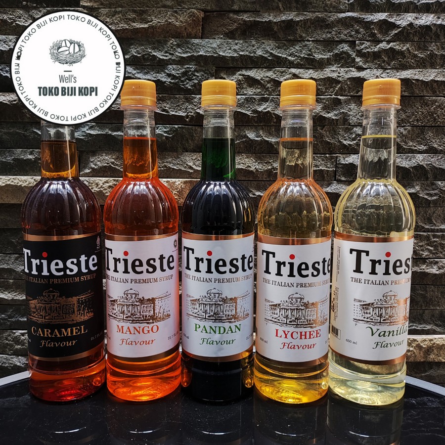 Jual Trieste Syrup Flavoured Sirup Rasa - 650 ml | Shopee Indonesia