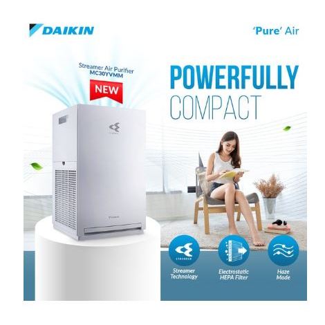 Jual Air Purifier Daikin MC30YVM7 Hepa Filter With Streamer MC30YVM ...