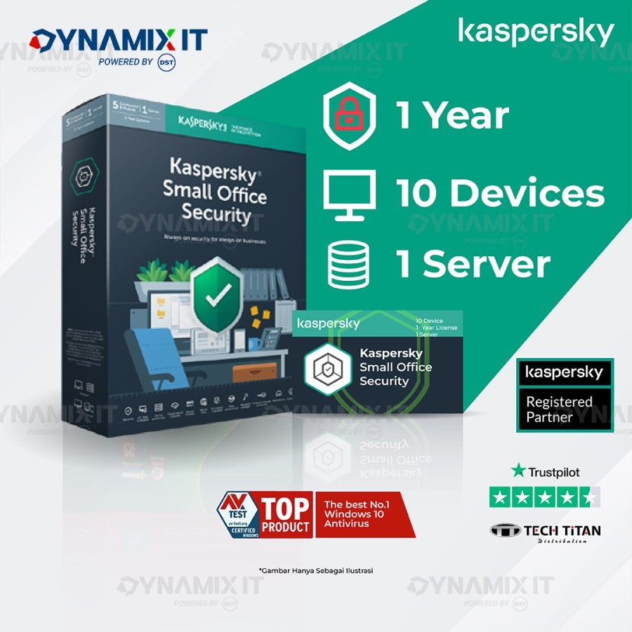Jual Kaspersky Small Office Security KSOS 10+1 | 10 client 1 server for ...