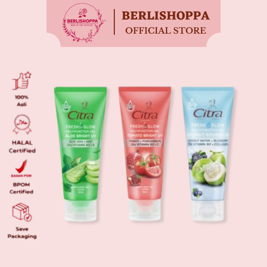 Jual Citra Fresh Glow Bright UV Multifunction Gel 100ml / 180ml ...